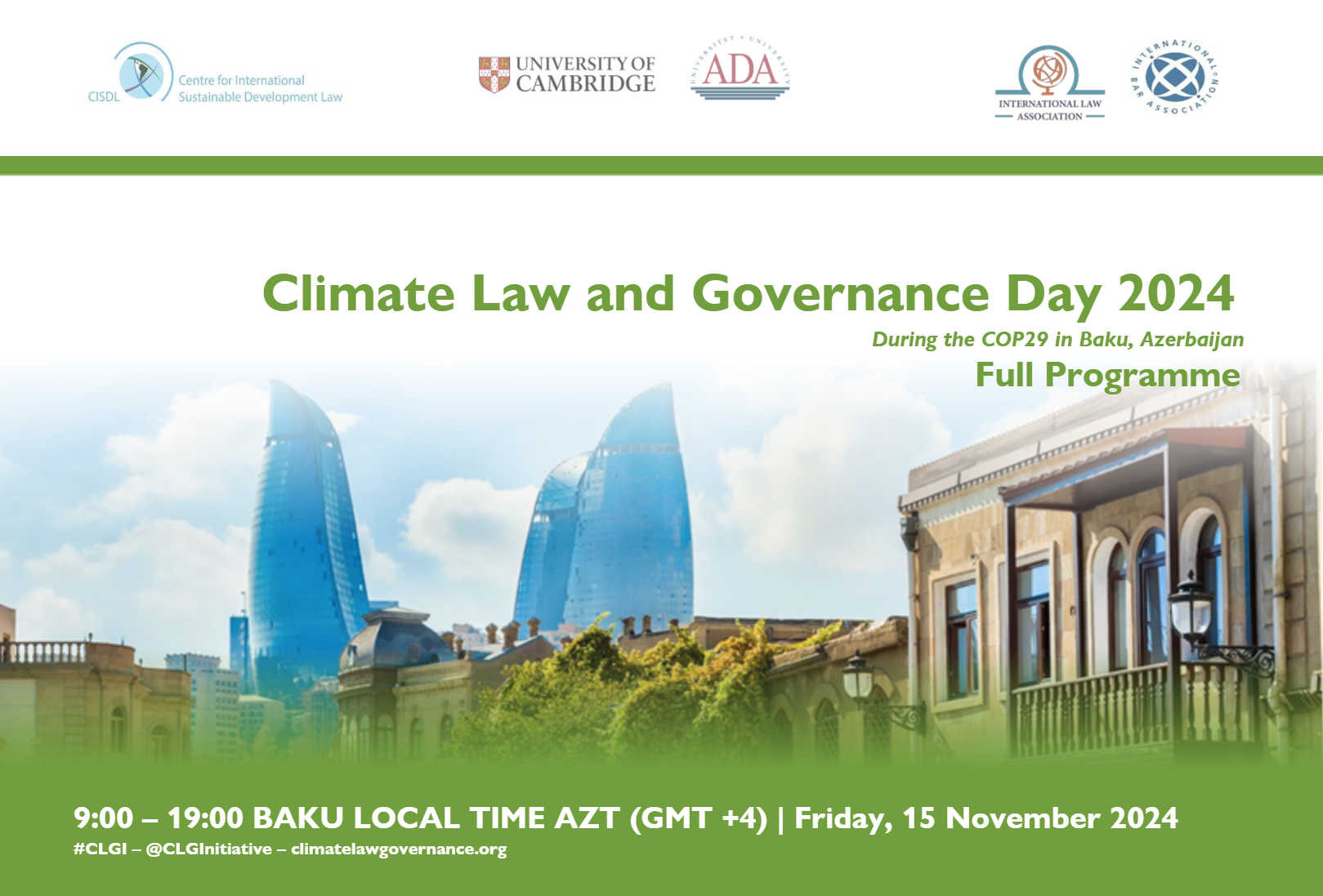Climate Law and Governance Day 2024 - Climate Law and Governance Initiative